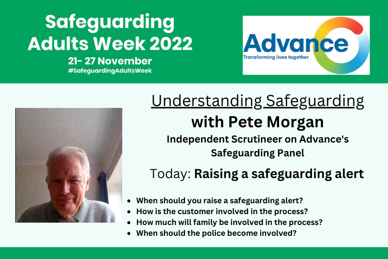 Advance Housing: Safeguarding Adults Week - Raising an alert